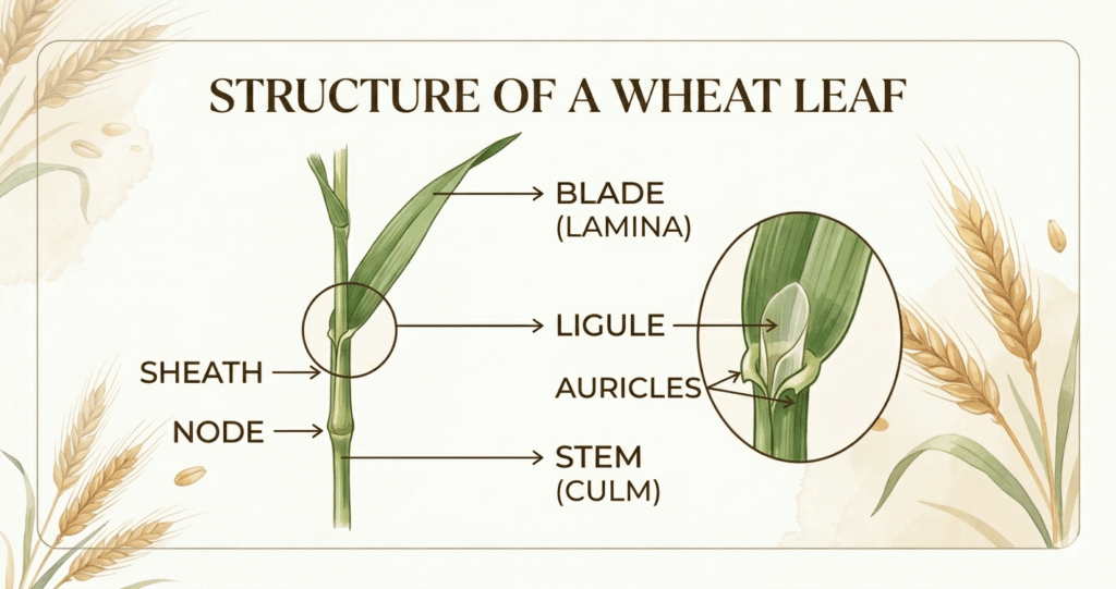 Wheat Leaf Structure - Parts and Function of Wheat Leaves ...