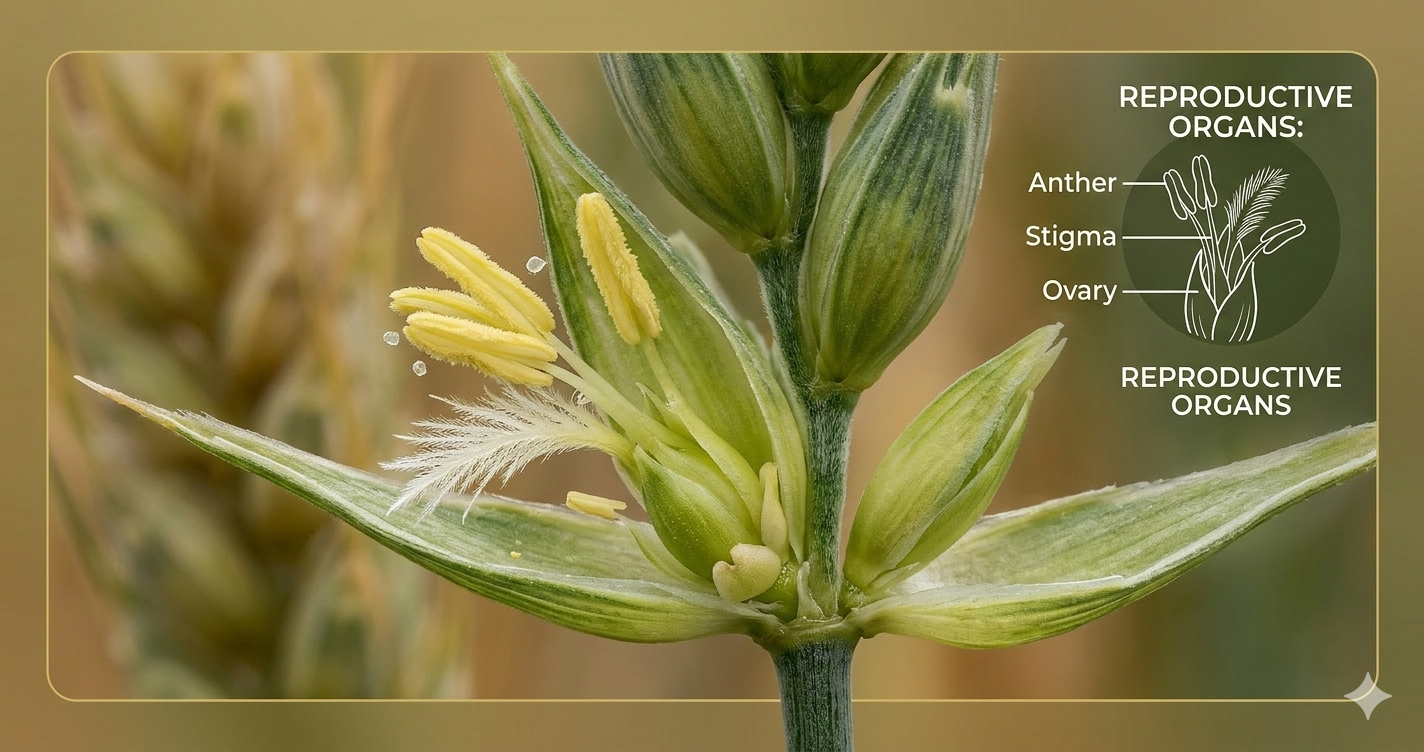 Wheat Pollination - How Wheat Flowers Produce Grain - OrganicFarmingPro
